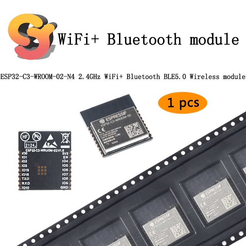 [พร้อมส่ง] โมดูลไร้สาย Esp32 C3 Wroom 02 N4 2 4 Ghz Wifi และบลูทูธ Ble5 0 1 ชิ้น Shopee Thailand
