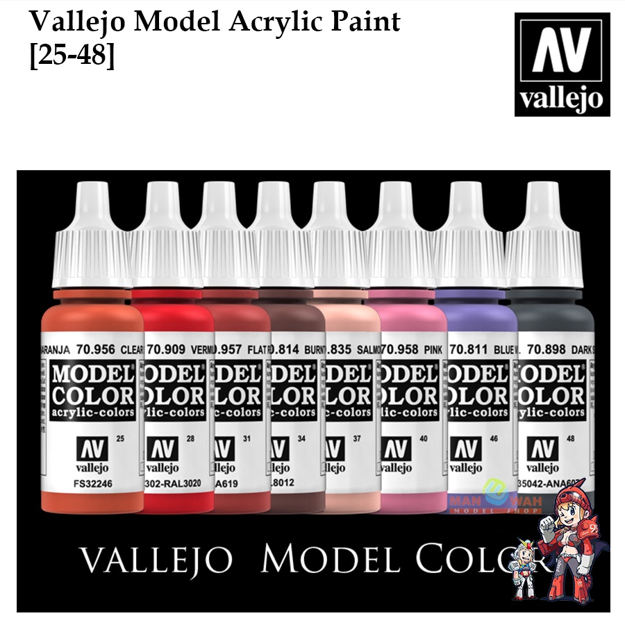 สีแอร์บรัช [Vallejo Model] 025- 048 Color acrylic 17ml | Shopee Thailand