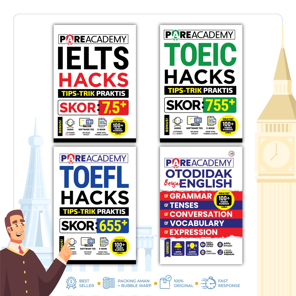 Ielts BOOK - GRAMMAR - CONVERSATION - TOEIC - TOEFL - MASTER POCKET - อัปเดตที่สมบูรณ์ | Shopee ...