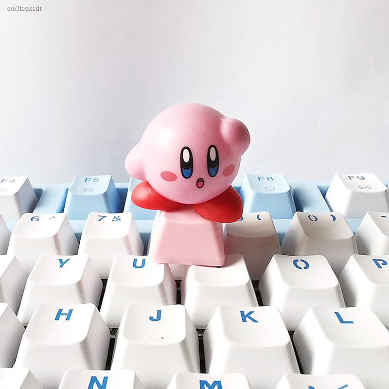 คีย์แคปอนิเมะ keycap keycap anime ⊕Cute Star Kirby Keyboard Pink ...