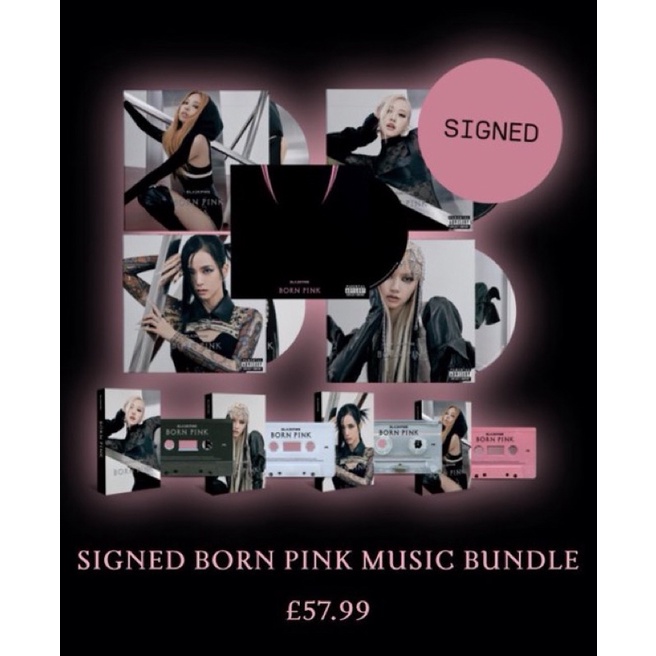 SIGNED BORN PINK MUSIC BUNDLE (uk) พร้อมส่ง | Shopee Thailand