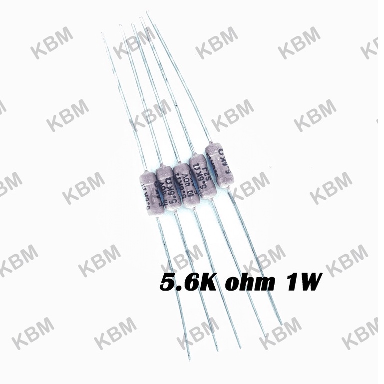 Resistor ตัวต้านทาน 5.6K ohm 0.25W 0.5W 1W 2W 5W 10W | Shopee Thailand