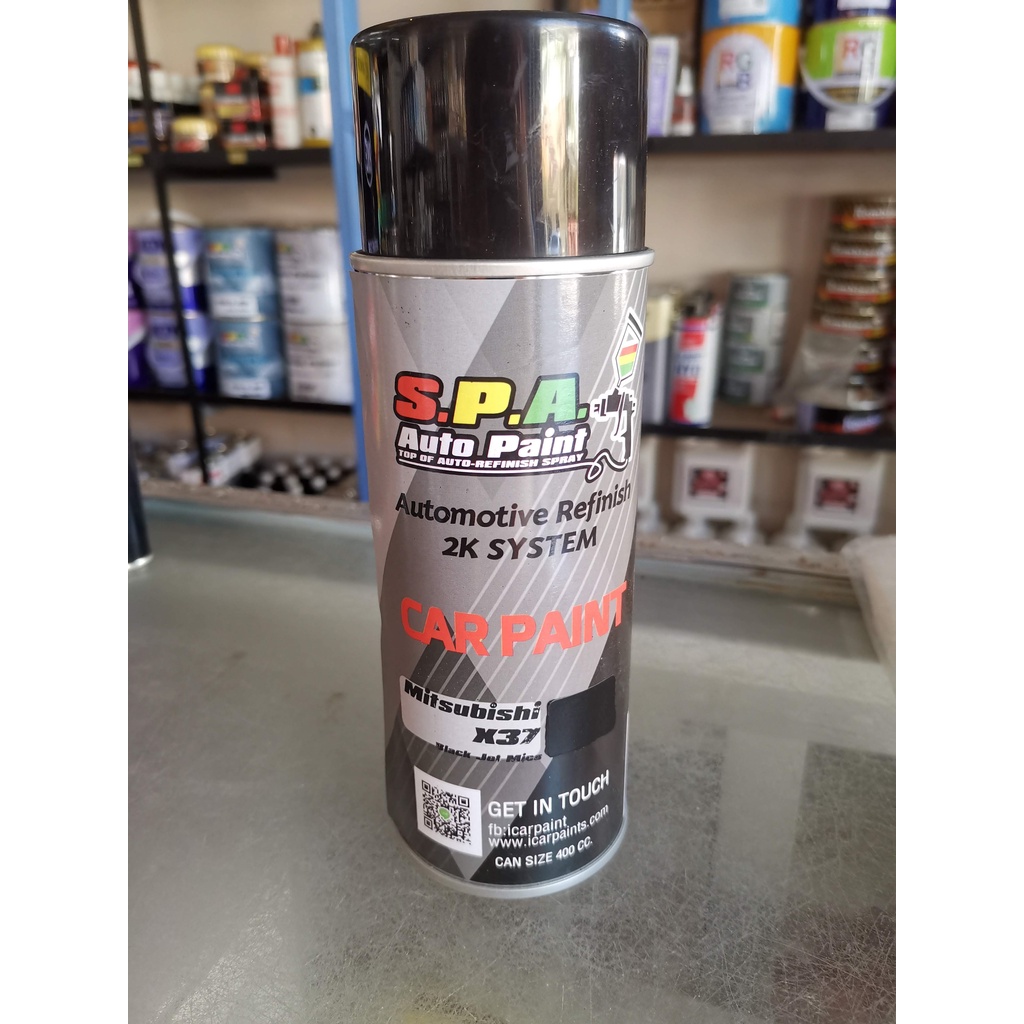 สีสเปรย์พ่นรถยนต์ Mitsubishi X37 Jet Black Mica | Shopee Thailand