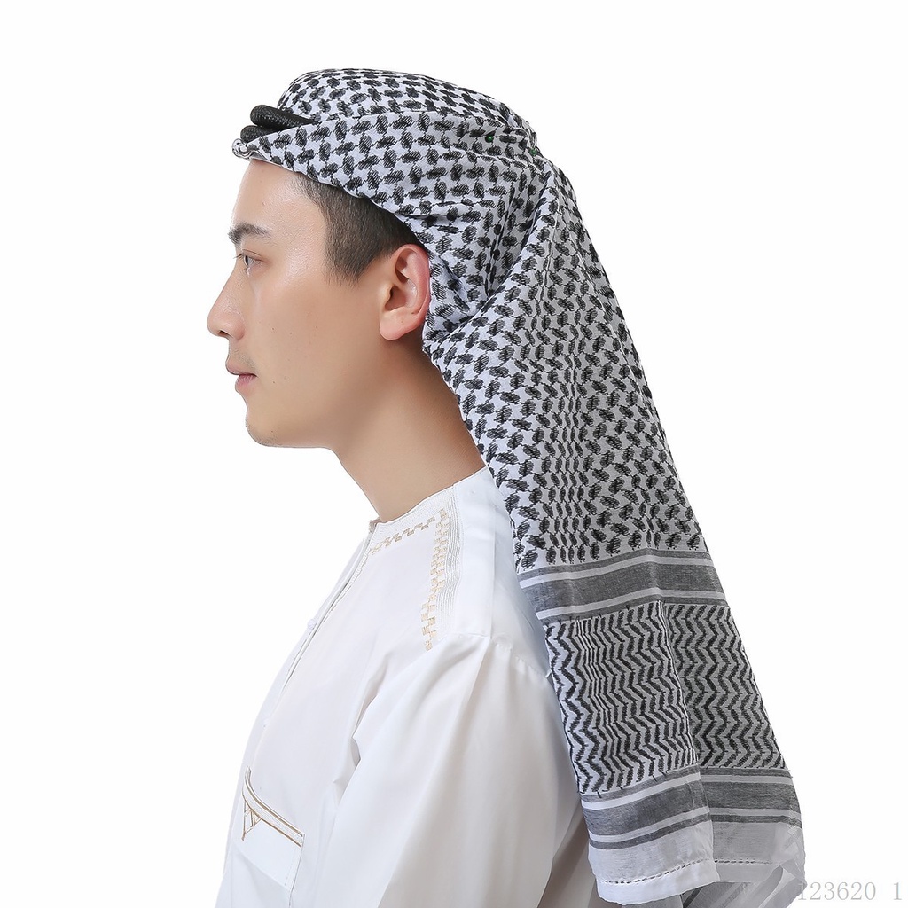 Fashion Muslim shemagh + Agal Men Islam Arabic Hijab Islamic scarf ...