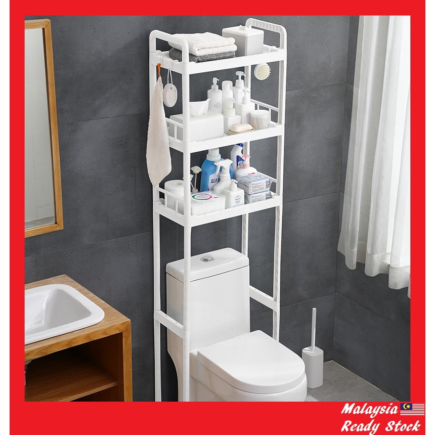 1 / 2 ชั้นห้องน้ํา Rack Organizer ห้องอาบน้ํา ชั้นวางของ Rak Tandas ...