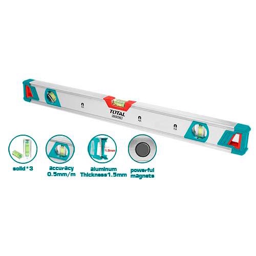 Total ระดับน้ำ ระดับน้ำอลูมิเนียม ระดับน้ำแม่เหล็ก TMT20605M 24นิ้ว 60 ...