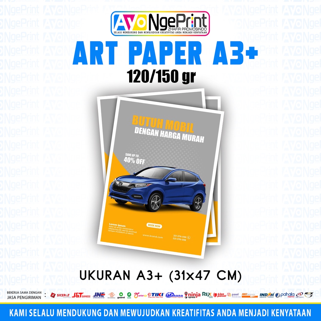 พิมพ์กระดาษอาร์ต A3+ 120/150 gr - สีเต็ม - 3 แผ่น | Shopee Thailand