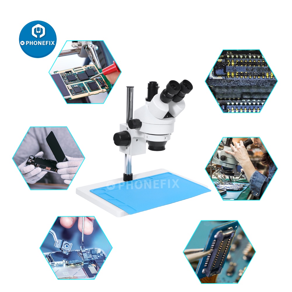 3.5X-180X Simul-Focal Zoom Stereo Trinocular Microscope with Barlow ...