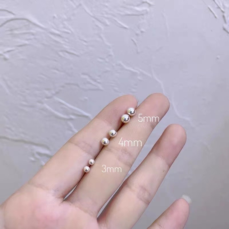 LLRB | หมุดเงินแท้ S925 ขนาดตะมุตะมิ 3,4,5 mm | Shopee Thailand