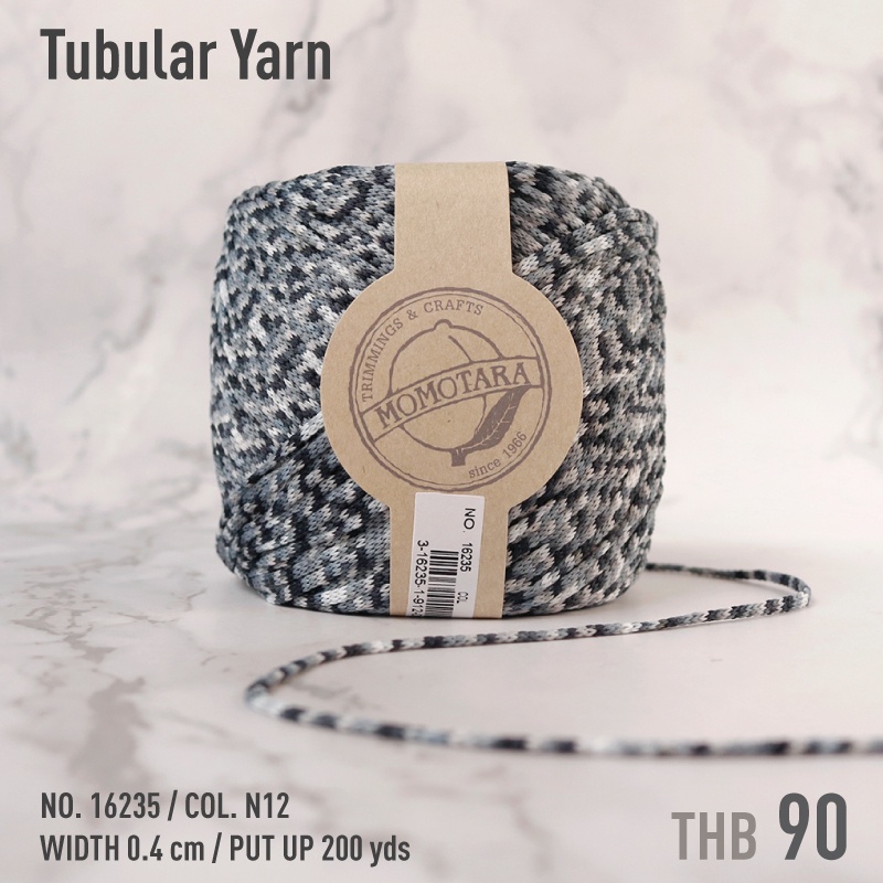 MOMOTARA No. 16235 เส้นด้ายกลม Yarn เชือกกลม Tubular Yarn ขนาด 0.4 ยาว 200 หลา | Shopee Thailand