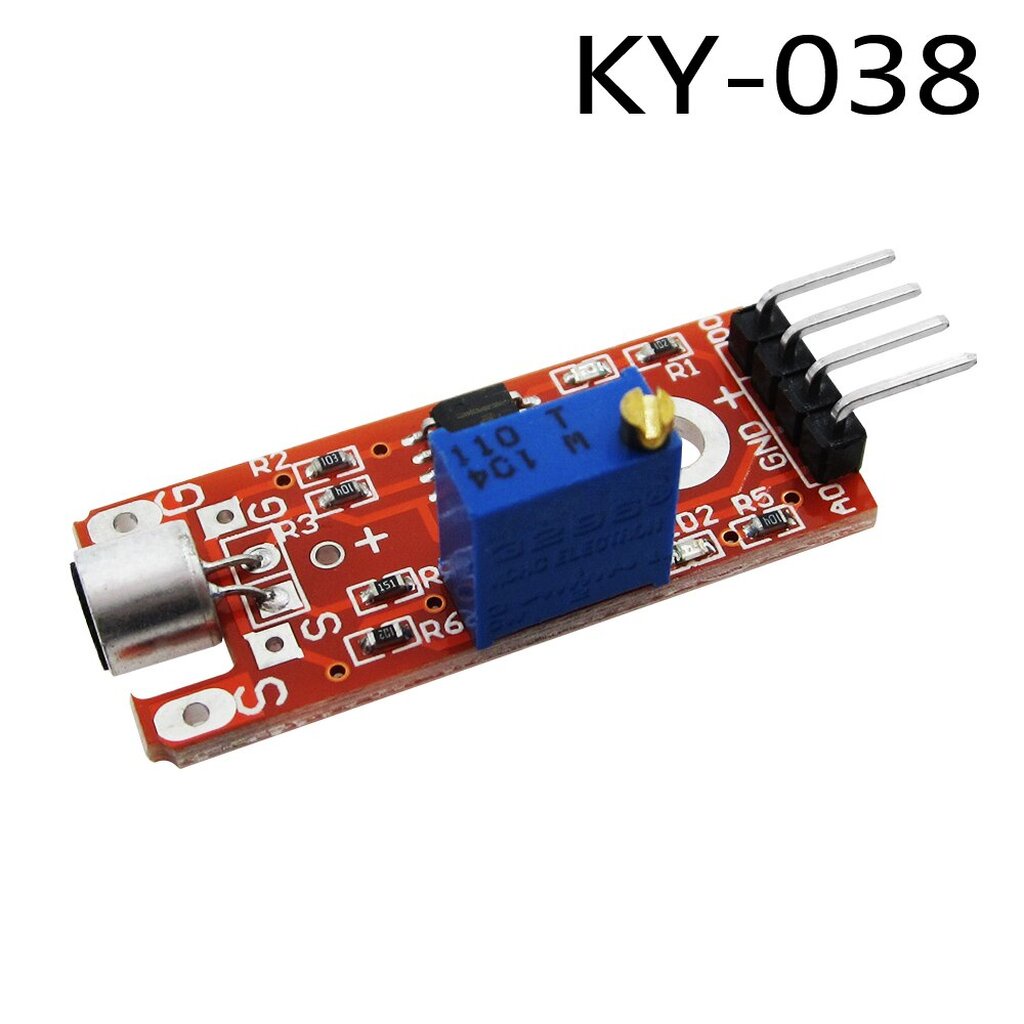 โมดูลไมโครโฟน เซนเซอร์เสียง Microphone sound sensor module KY-038 ...