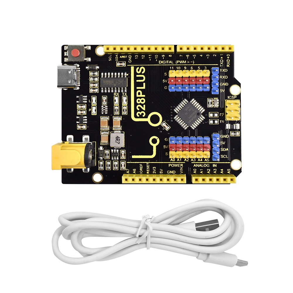 Keyestudio 328 PLUS Control Board Compatible with Arduino IDE for Arduino R3 Board with a USB ...