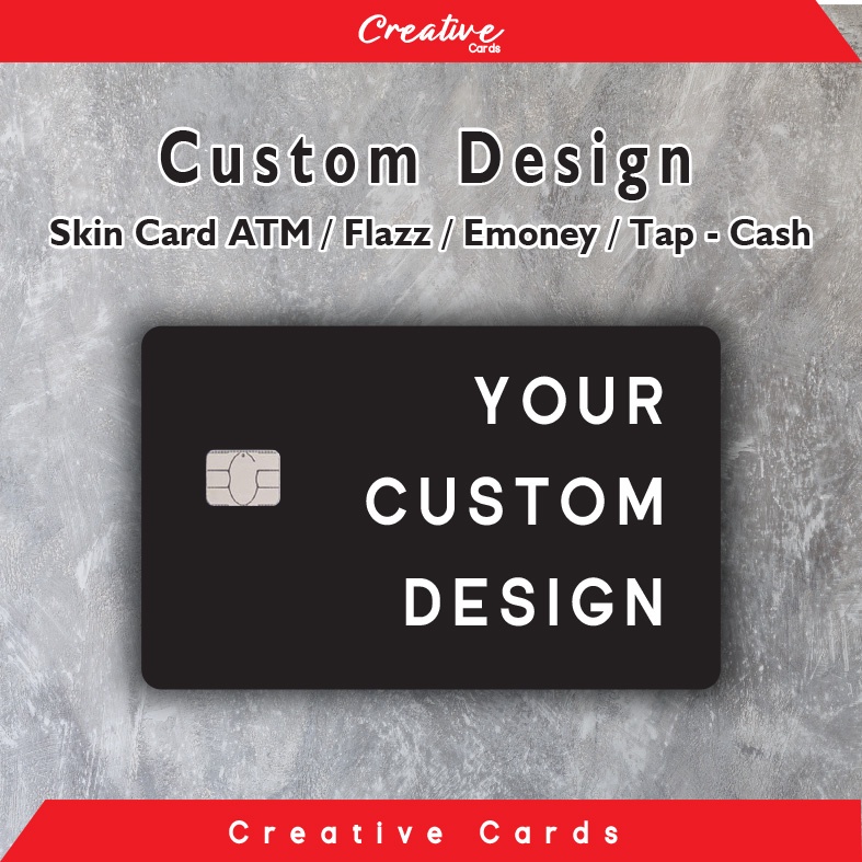 สติ๊กเกอร์ Atm Card Sticker Skin Card CUSTOM VINYL Sticker BCA Mandiri ...