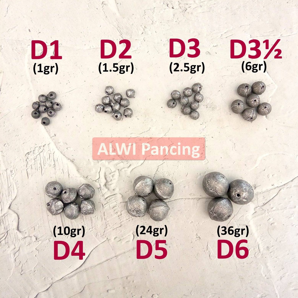 [150GR] อุปกรณ์ตกปลาดีบุก ทรงกลม รูกลาง D1 D2 D3 D4 D5 D6 | Shopee Thailand
