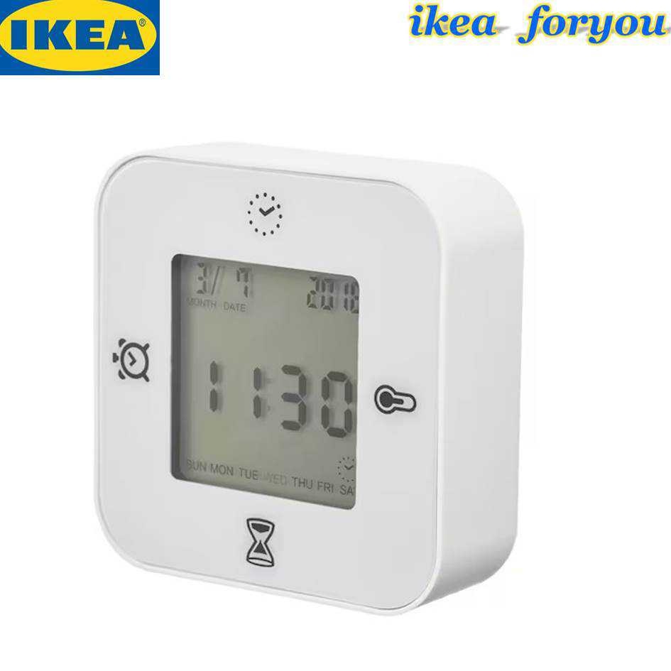 IKEA แท้ KLOCKIS นาฬิกา อัจฉริยะ พร้อมส่ง นาฬิกาปลุก+เช็คอุณหภูมิ+ตั้งเวลา ikea(502.770.05 ...