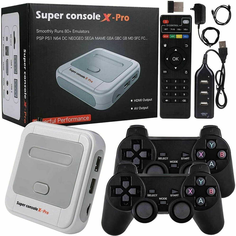 Super Console X Pro ใหม่ Retro Mini WiFi 4K 1080P HDMI TV วิดีโอเกม ...