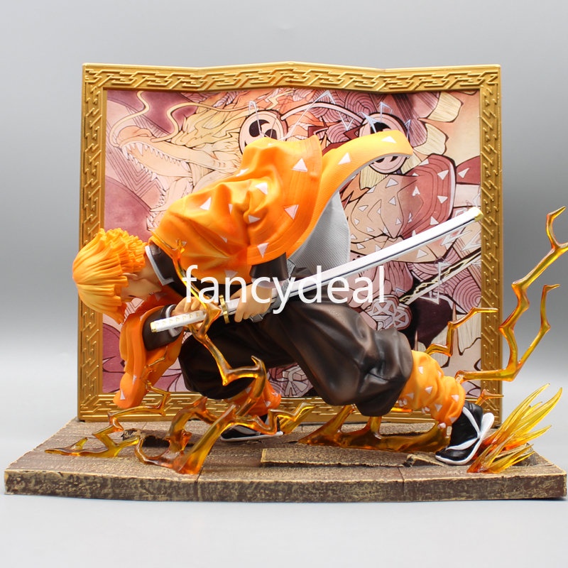 โมเดลฟิกเกอร์ PVC รูปปั้นอนิเมะ Demon Slayer: Kimetsu No Yaiba Agatsuma ...