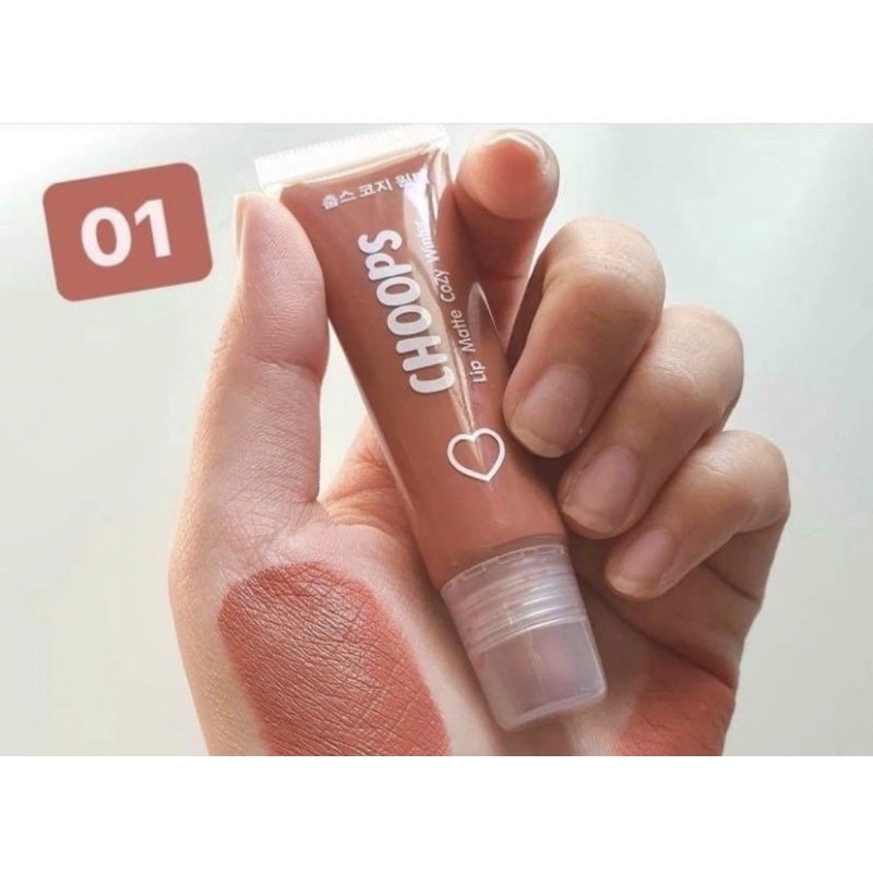 Choops Chiffon lip soft matte ลิปจิ้มจุ่มมินิ โทนตุ่นๆ เนื้อซอฟต์แมตต์ ...