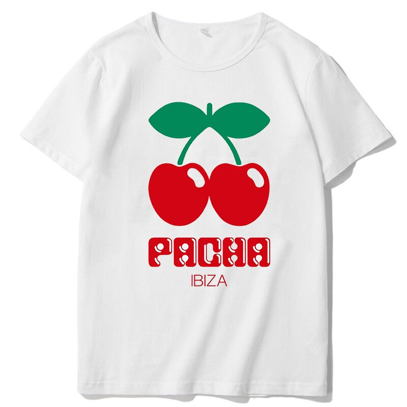 เสื้อยืดผู้ชาย Pacha Ibiza House Cool Dance Space Privilege White ...