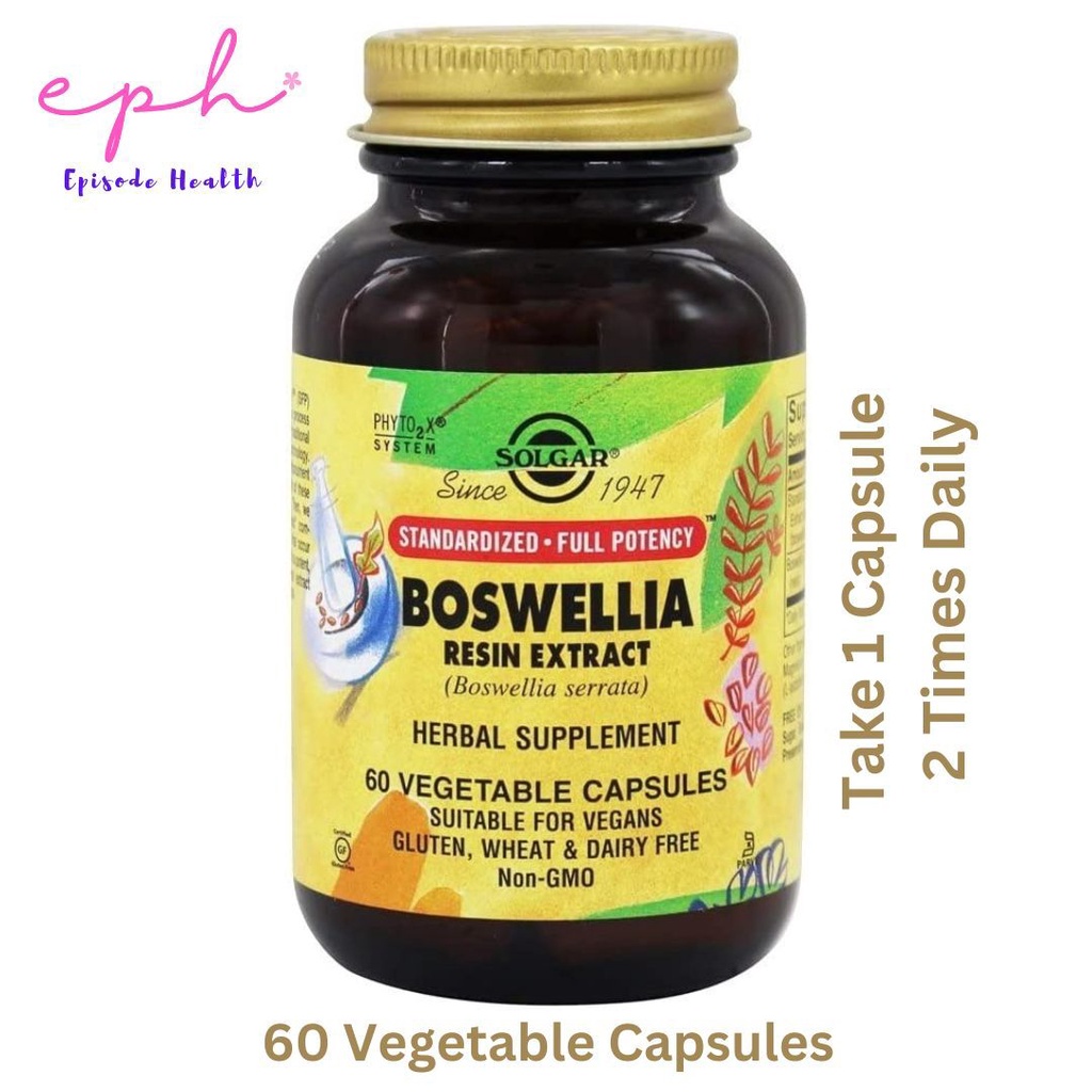 Solgar Boswellia Resin Extract 60 Vegetable Capsules กำยานอินเดีย | Shopee Thailand