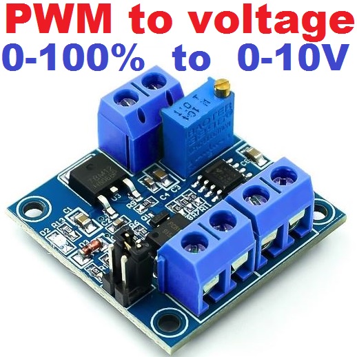 PWM to voltage module 0%-100% PWM is converted to 0-10V | Shopee Thailand