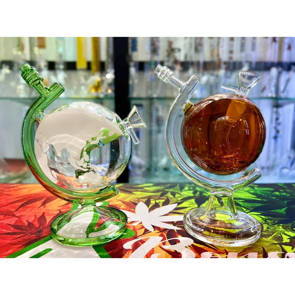#พร้อมส่งในไทย Earth globe inline mini stemless bong 14.5 | Shopee Thailand