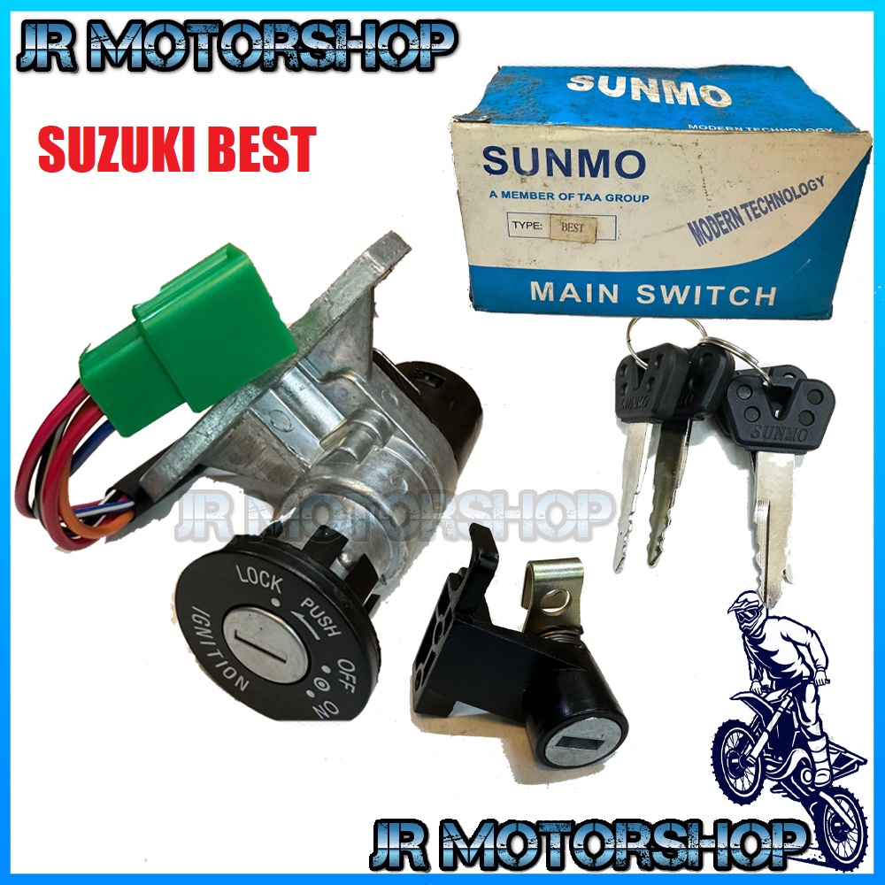 Suzuki RC110 BEST110 RC 110 ชุดกุญแจสวิตช์หลักสวิตช์กุญแจบ้านล็อคครบชุด ...