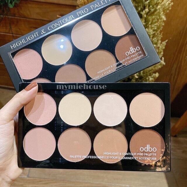 Odbo Highlight & Contour Pro Palette ไฮไลท์ คอนทัวร์ คอนทัวร์หน้า เฉด ...