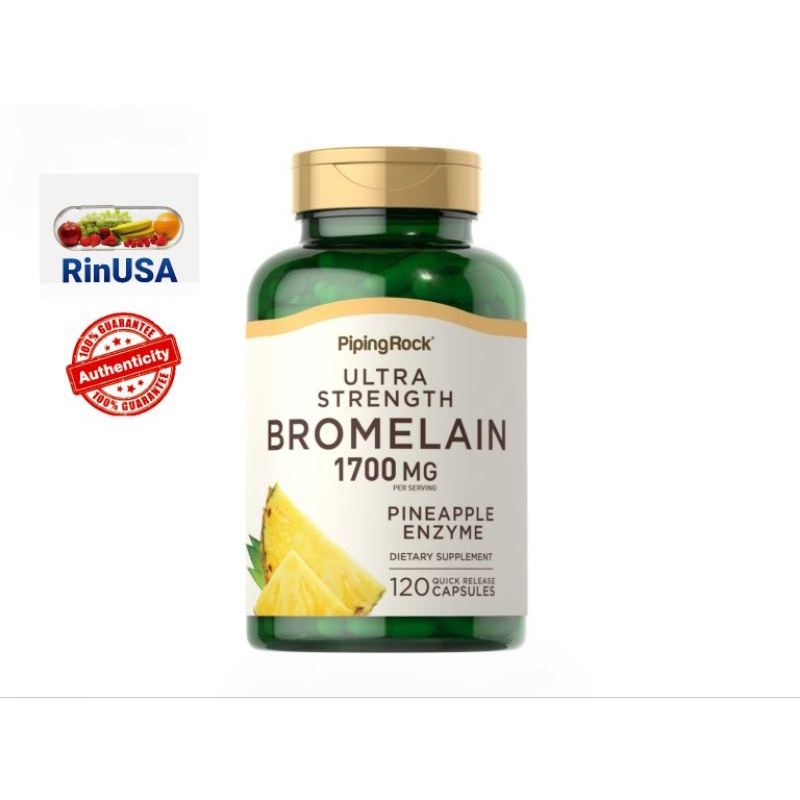 พร้อม ส่ง ️PipingRock Ultra Strength Bromelain, เอนไซม์ ช่วยย่อย โบรมี ...
