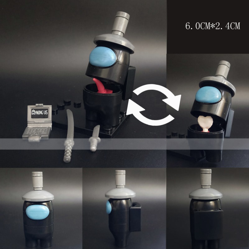 ฟิกเกอร์ Among Us Minifigures Shapeshifter Scientist Engineer Guardian ...