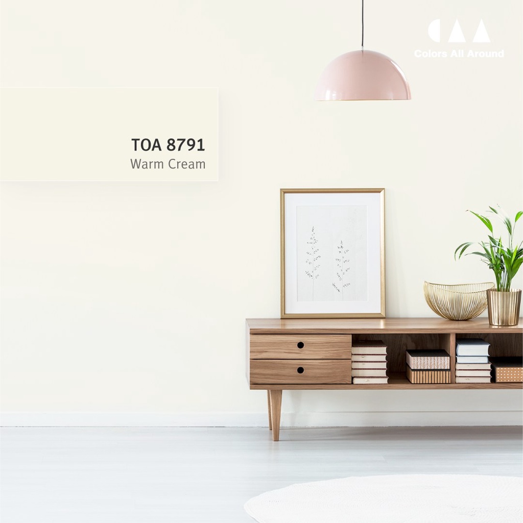 TOA Organic Care ชนิดเนียน 8791 Warm Cream ขนาดถัง 9 ลิตร ถังใหญ่ จุใจ ...