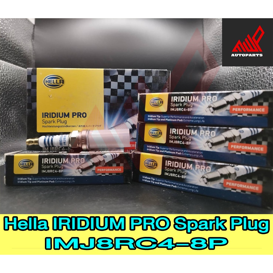 หัวเทียน Hella IRIDIUM PRO Spark Plug (IMJ8RC4-10P) | Shopee Thailand