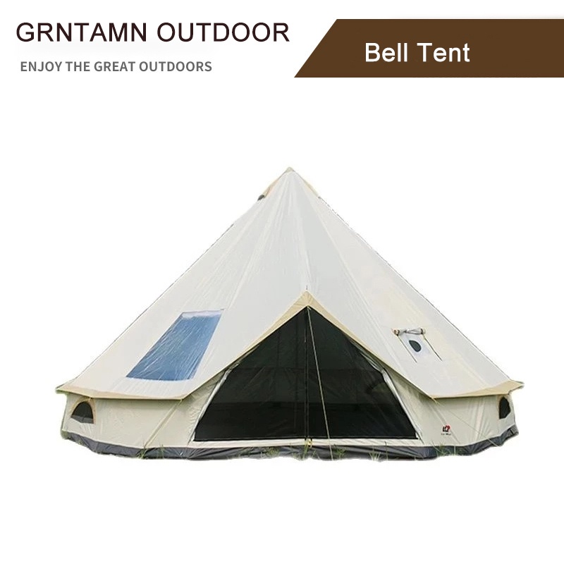 Oxford Bell Tent with Roof Stove Jack, Waterproof 4 Season Yurt Wall ...