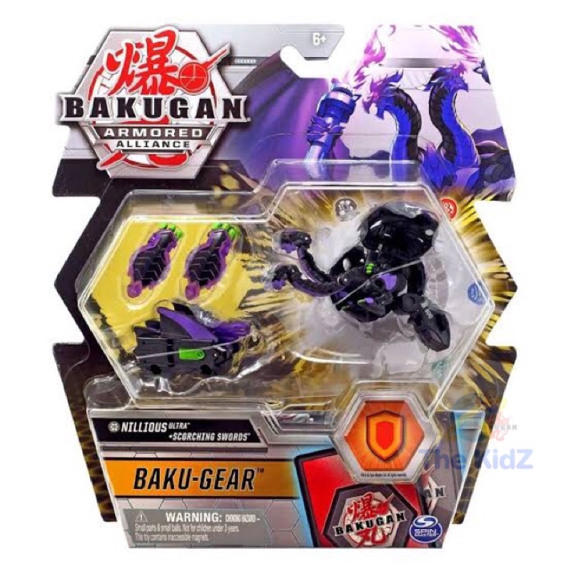 Bakugan Ultra, Nillious with Transforming Baku-Gear, Armored Alliance 3-inch Tall in pack ...