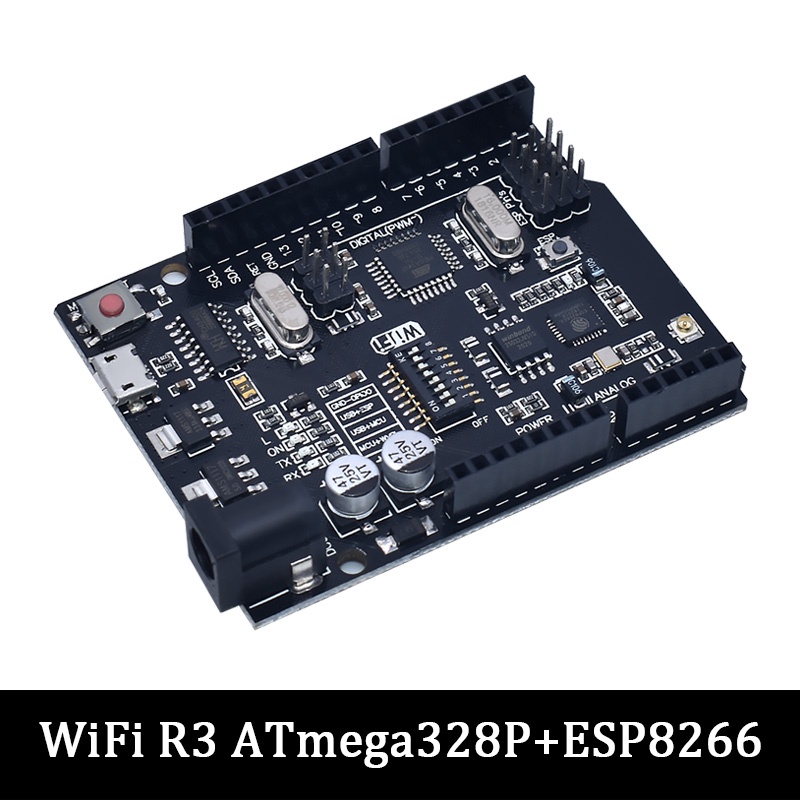 ชิป UNO R3 ATMEGA16U2 UNO+WiFi R3 ATMEGA328P CH340G สําหรับ Arduino UNO R3 WeMos ESP8266 ...