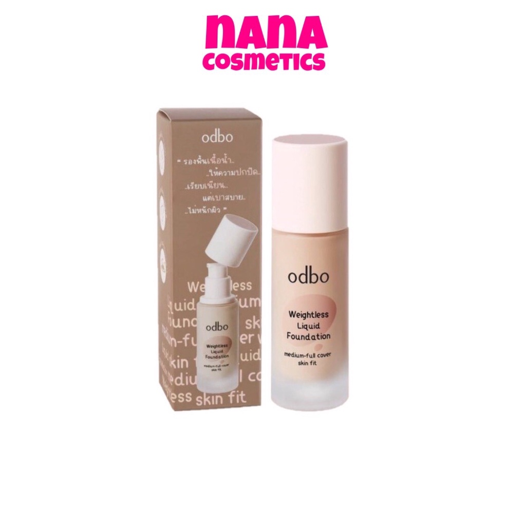 โอดีบีโอ เวทเลส ลิควิด ฟาวเดชั่น #OD4000 Odbo Weightless Liquid Foundation รองพื้น เนื้อลิควิด ...
