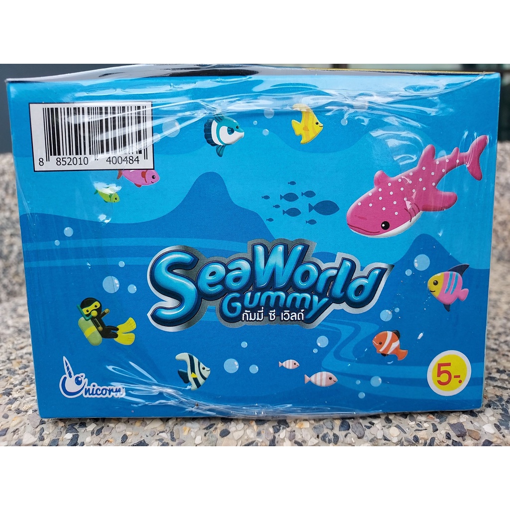 SeaWorld Gummy กัมมี่ ซี เวิลด์ วุ้นเจลตินสำเร็จรูป รสผลไม้ รูปสัตว์นำ้ ...