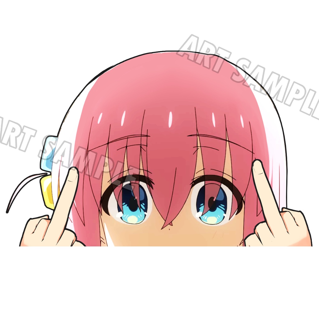 Bocchi the rock! fu**k Gotou สติ๊กเกอร์ 2 ชิ้น Anime Stickers Peeker ...