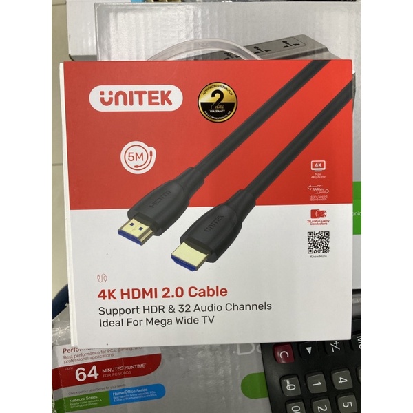 C11041BK HDMI Cable 5m. Version 2.0 Unitek | Shopee Thailand