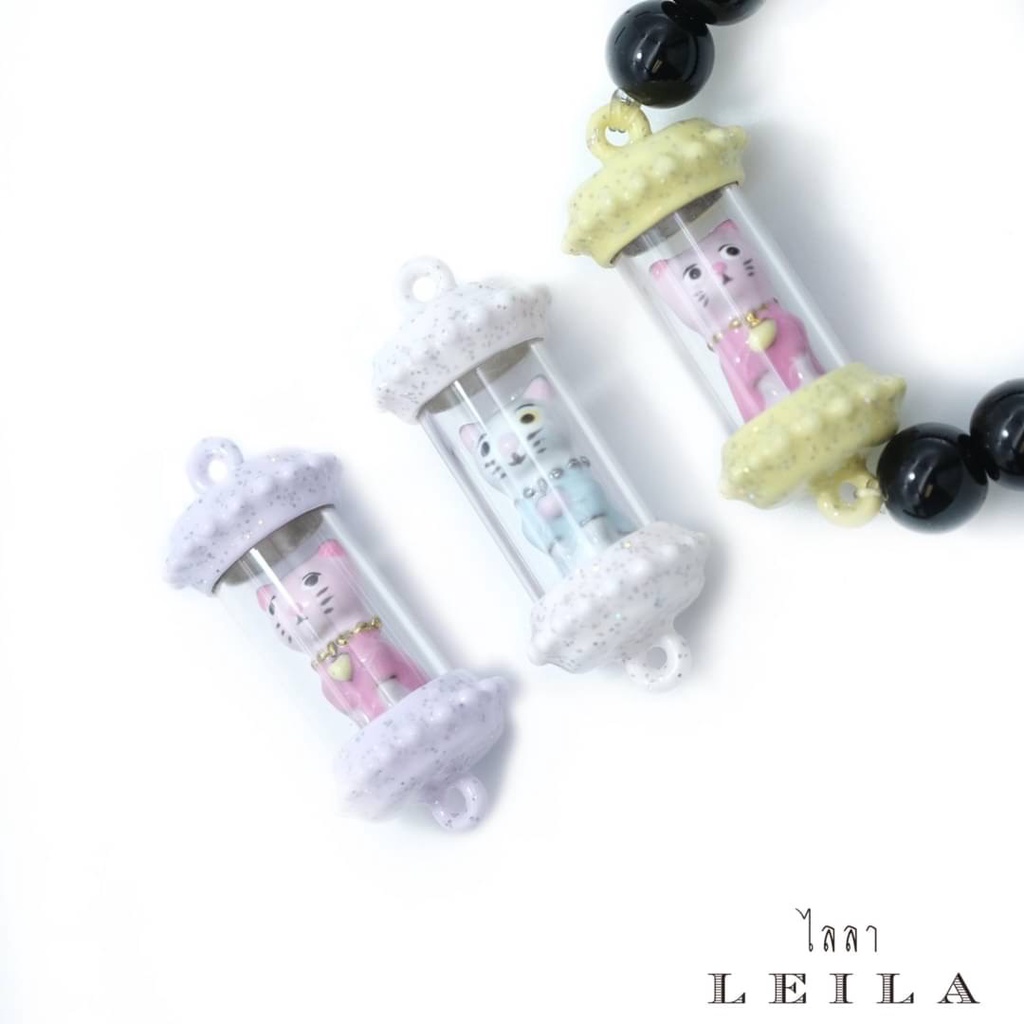 Leila Amulets แมวมหาเสน่ห์ Baba Leila Collection (พร้อมกำไลหินฟรีตามรูป ...