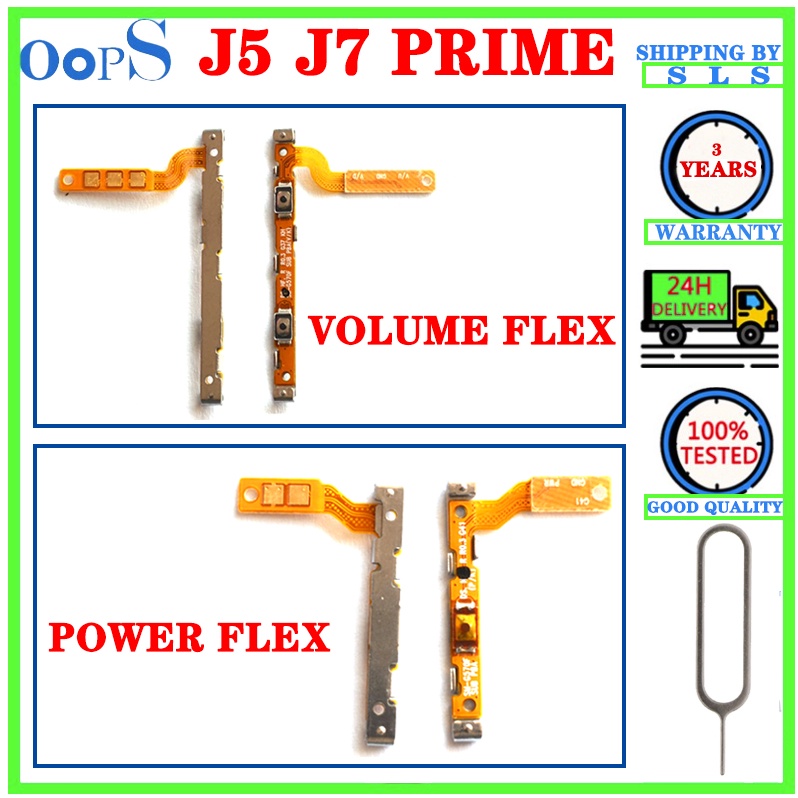 ปุ่มกดสวิตช์เปิดปิด ปรับระดับเสียง แบบยืดหยุ่น สําหรับ Samsung Galaxy J7 J5 J5Prime J7Prime 2016 ...