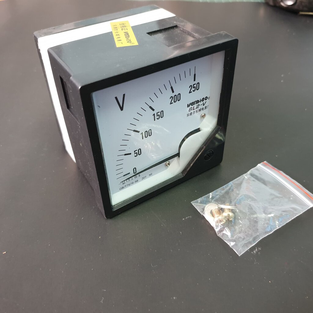 โวลต์มิเตอร์แบบเข็ม 250VAC 6L2-V AC pointer voltmeter head high ...