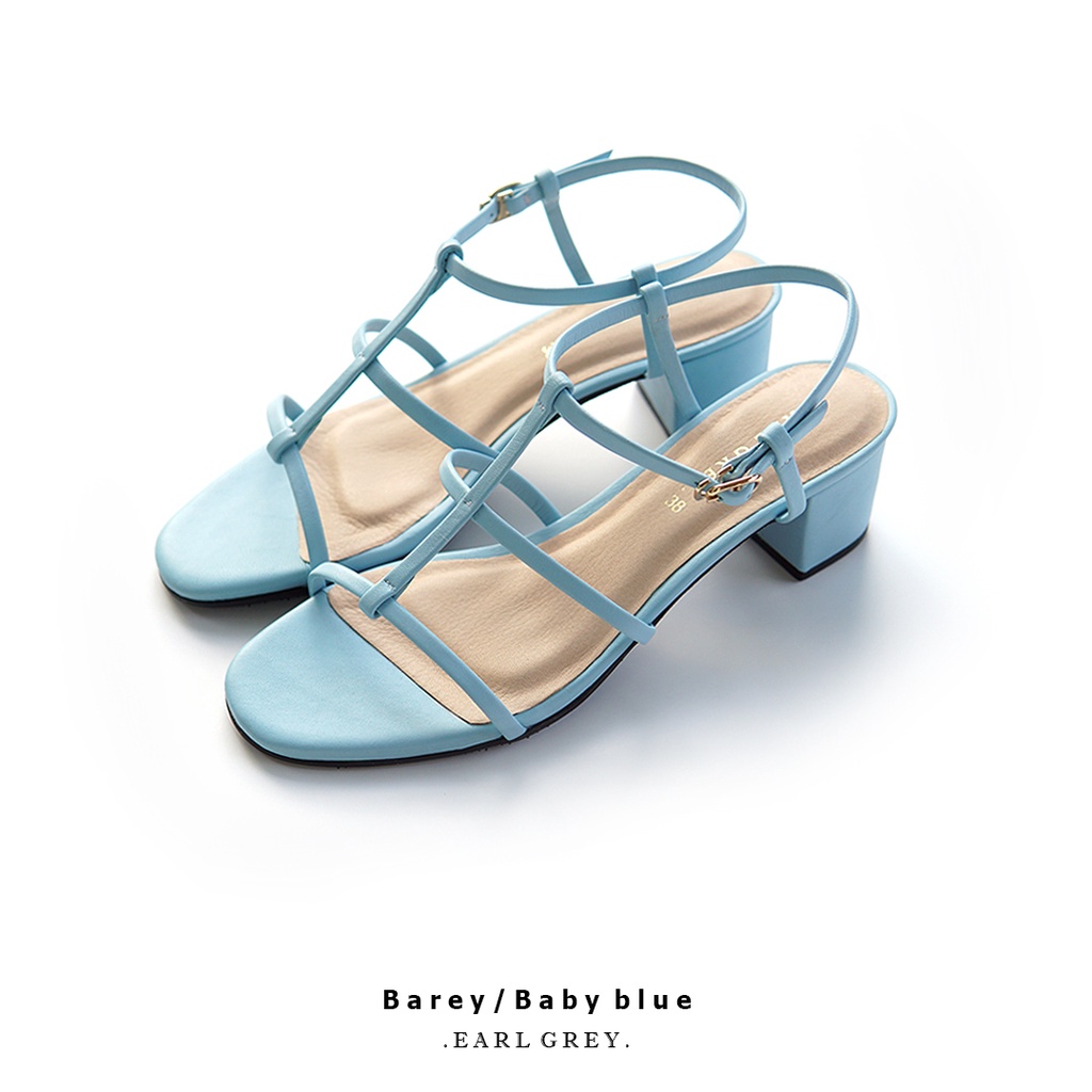 EARL GREY รองเท้าหนังแท้ รุ่น Barey series in Baby blue | Shopee Thailand