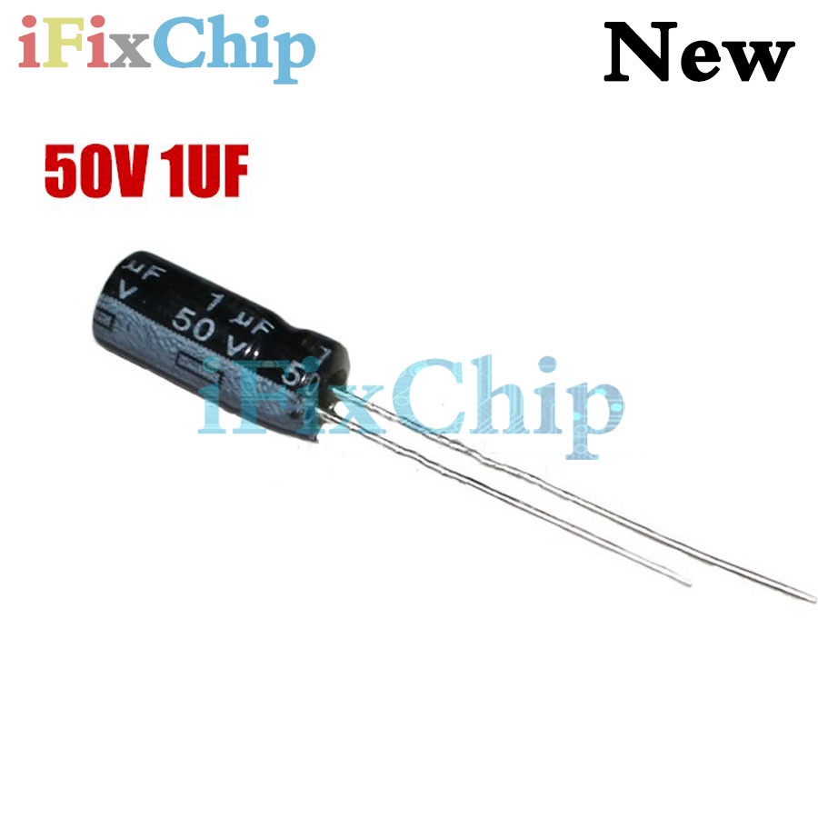 ตัวเก็บประจุไฟฟ้า คุณภาพสูง 50V1UF 4*7 มม. 1UF 50V 4*7 50 ชิ้น ต่อล็อต | Shopee Thailand