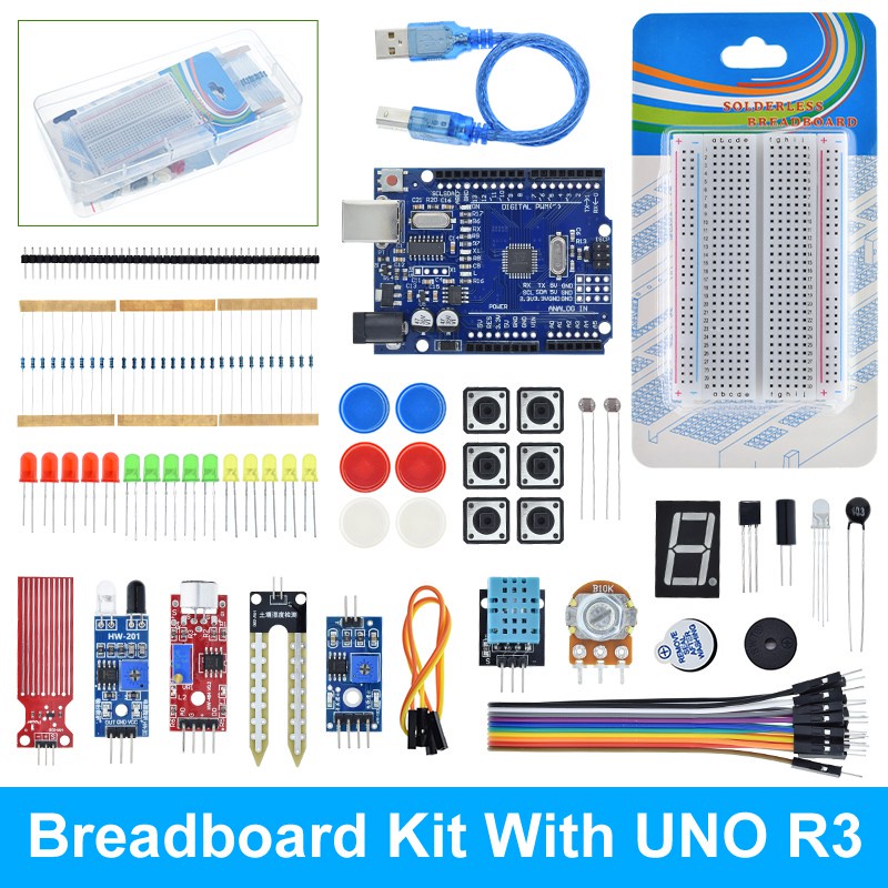 Basic Starter Kit for Arduino Uno Set R3 DIY Kit - R3 Board ...