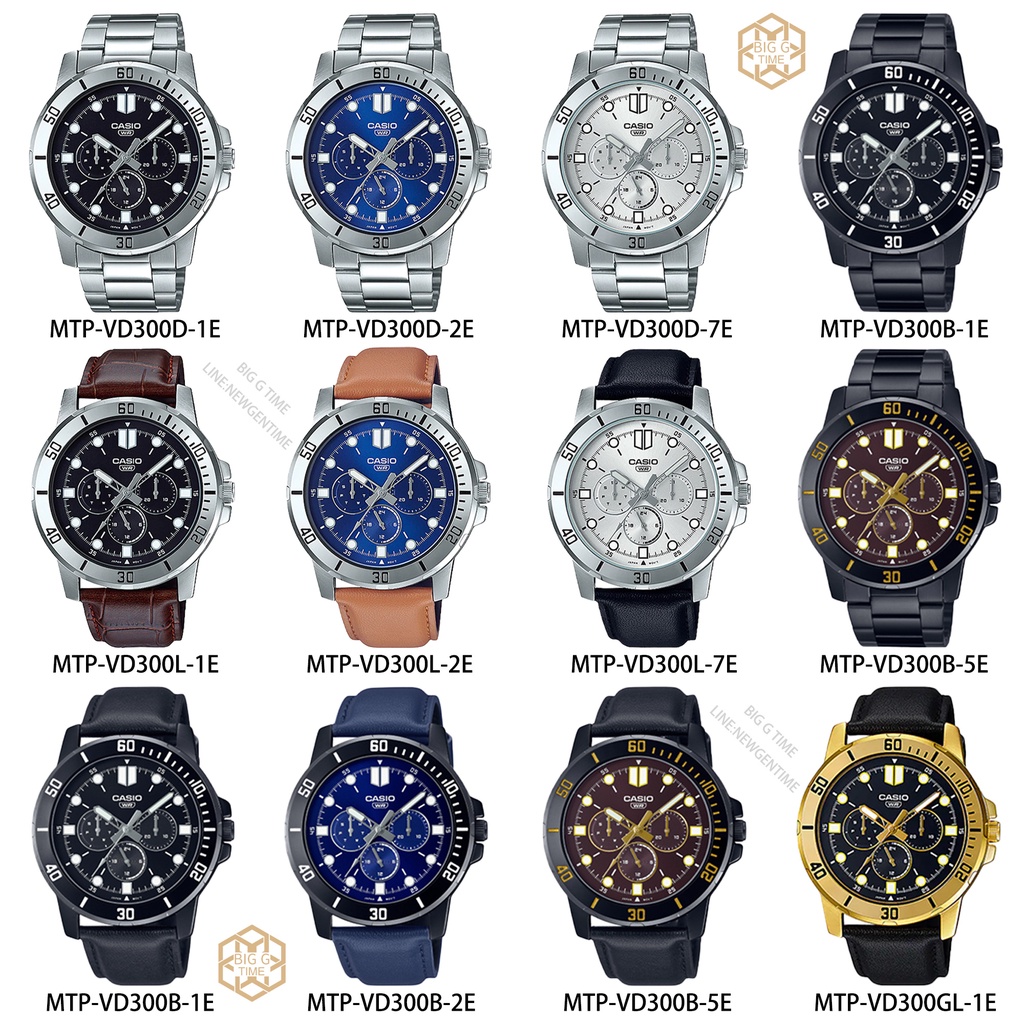 Casio ของแท้100 Mtp Vd300 Sereis Mtp Vd300d Mtp Vd300l Mtp Vd300b Mtp Vd300bl ของแท้ 100