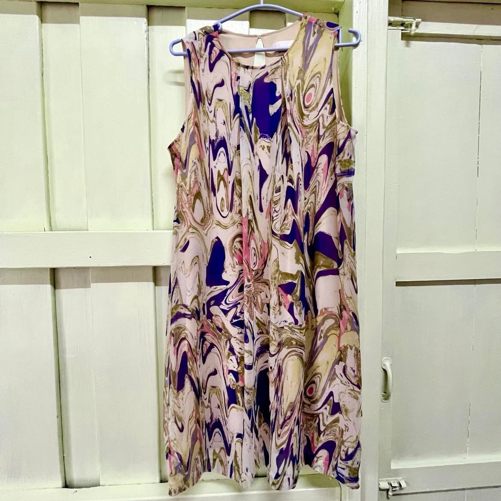 เดรสผู้หญิง/ Angey/ แขนกุด/size 3/ สินค้ามือสอง | Shopee Thailand