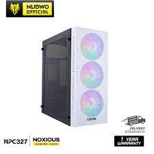 เคสคอมพิวเตอร์ NUBWO NPC-327 หน้าตาข่าย, NPC 328 NOXIOUS หน้ากระจกเทปเปอร์ usb3.0 ประกัน 1ปี ...