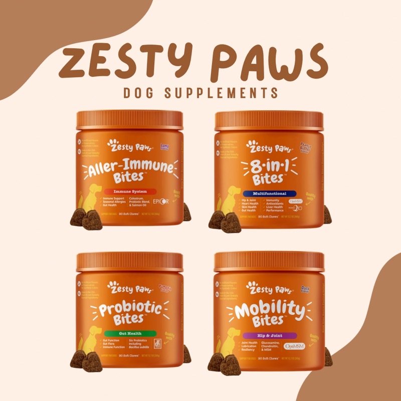 Zesty Paws Dog Supplements | Shopee Thailand