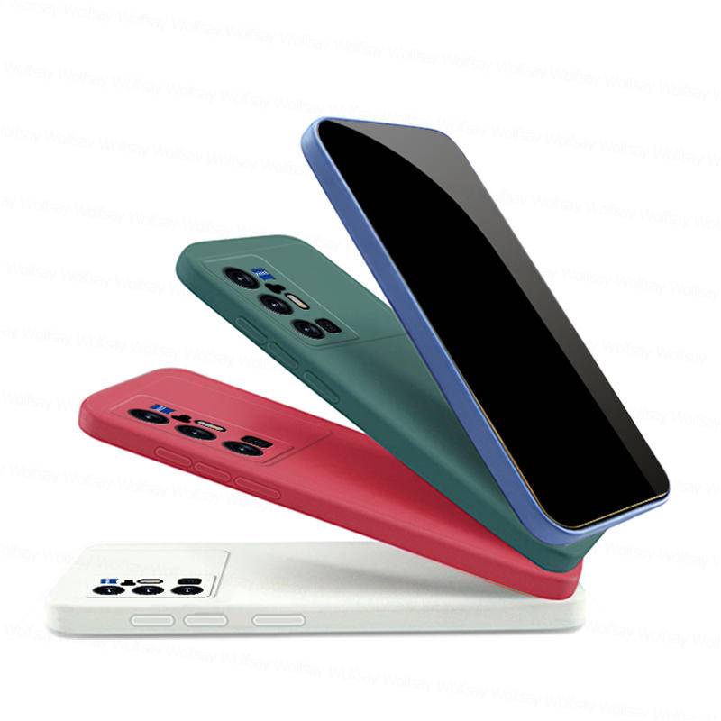 สําหรับ Vivo X70 X60 X50 X30 X27 Pro Plus เคสโทรศัพท์ ซิลิโคนเหลว กัน ...